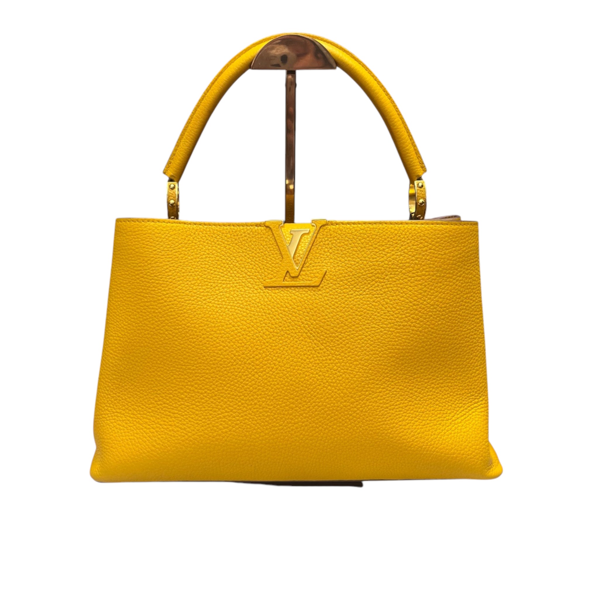 Louis Vuitton Capucines GM in Yellow, Luxury, Bags & Wallets on Carousell
