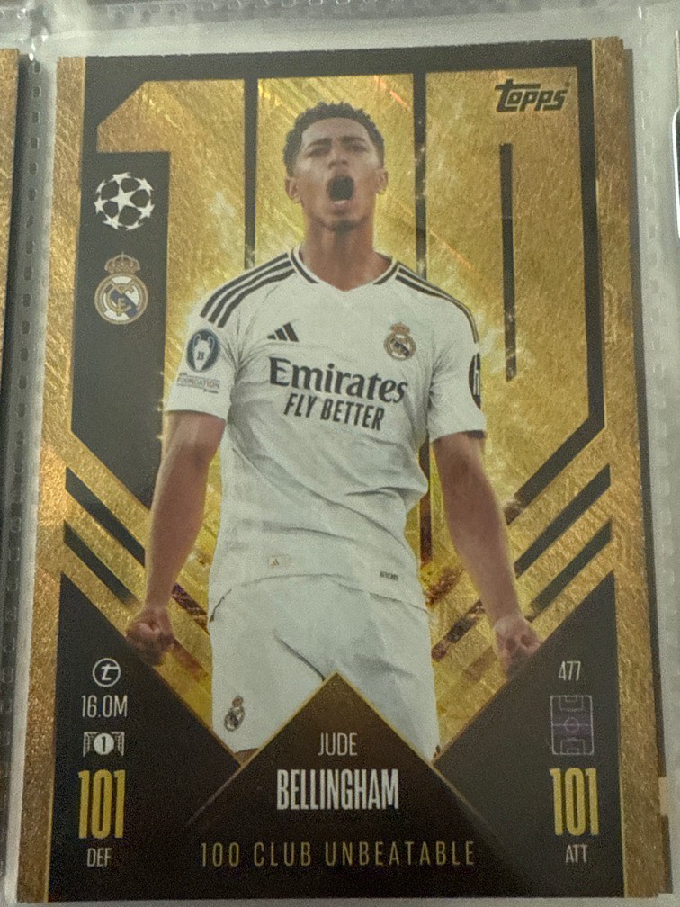 Match attax pack Jude Bellingham 100 club unbeatable, Hobbies & Toys ...