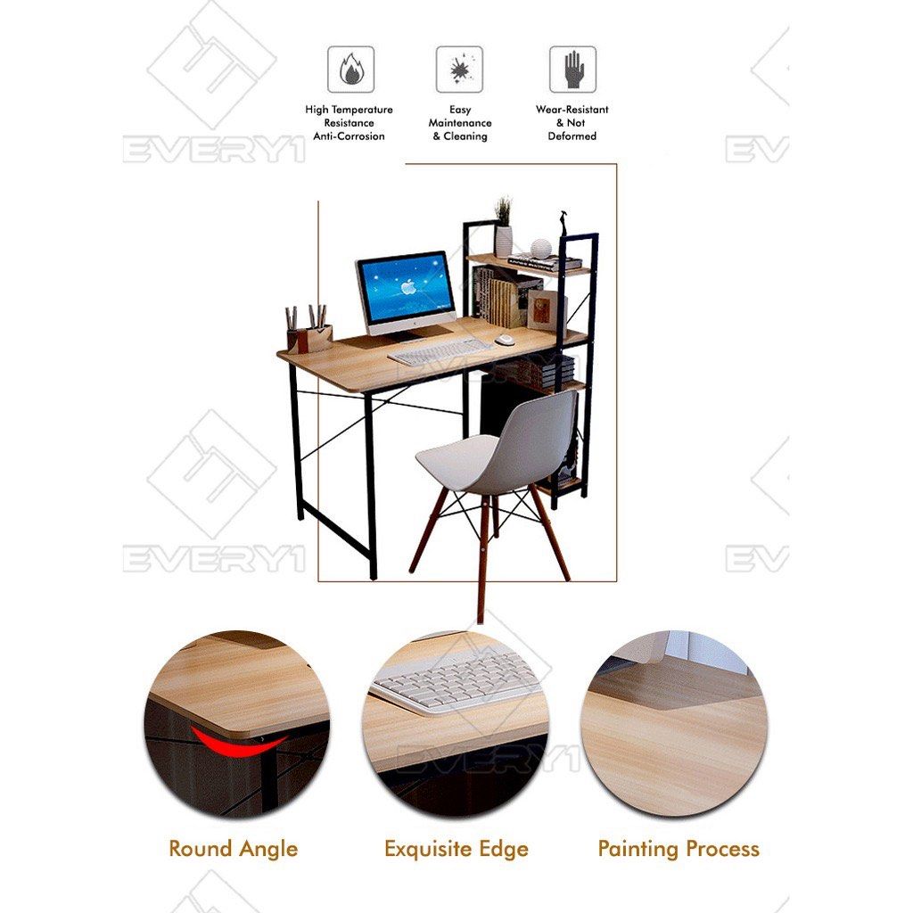 Meja modern computer study, Furniture & Home Living, Furniture, Tables ...