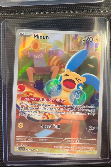 Minun Illustration Rare Paradox Rift pokemon tcg, Hobbies & Toys, Toys ...