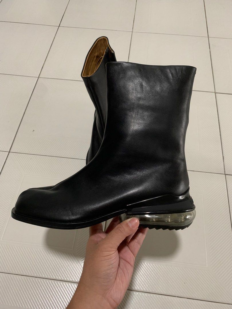 MM22 Bounce Air Bubble Heel Leather Tabi Boots, Men's Fashion, Footwear ...