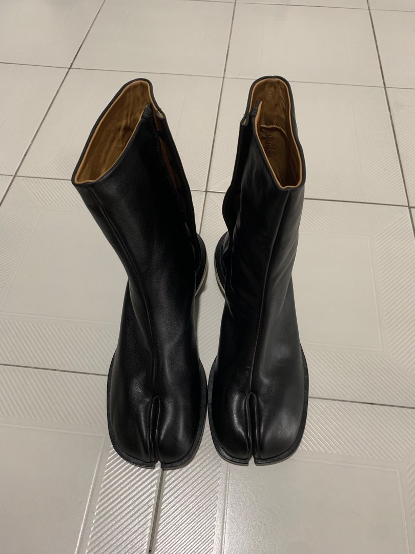 MM22 Bounce Air Bubble Heel Leather Tabi Boots, Men's Fashion, Footwear ...