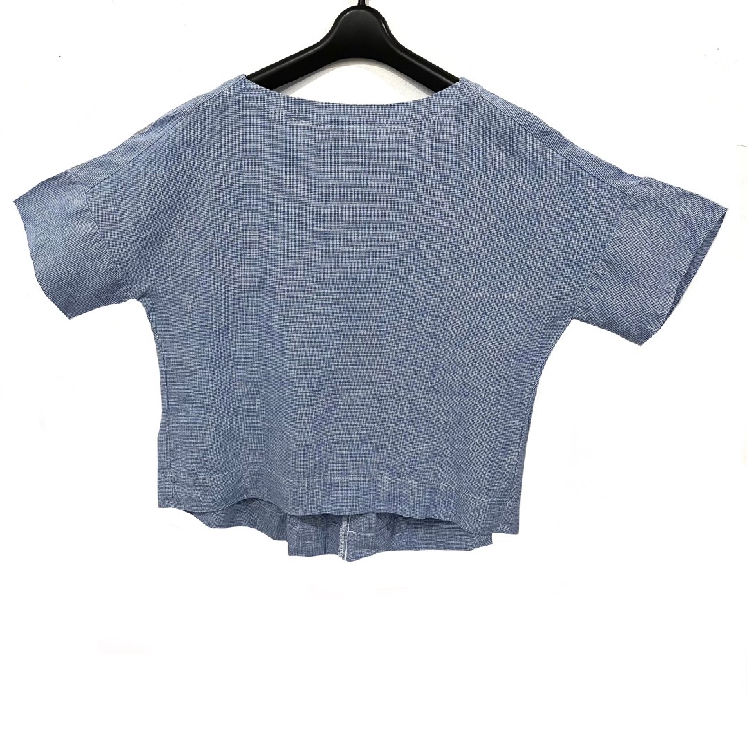 Muji 100% Linen Artisans Minimalist Tops, Women's Fashion, Tops, Shirts on Carousell