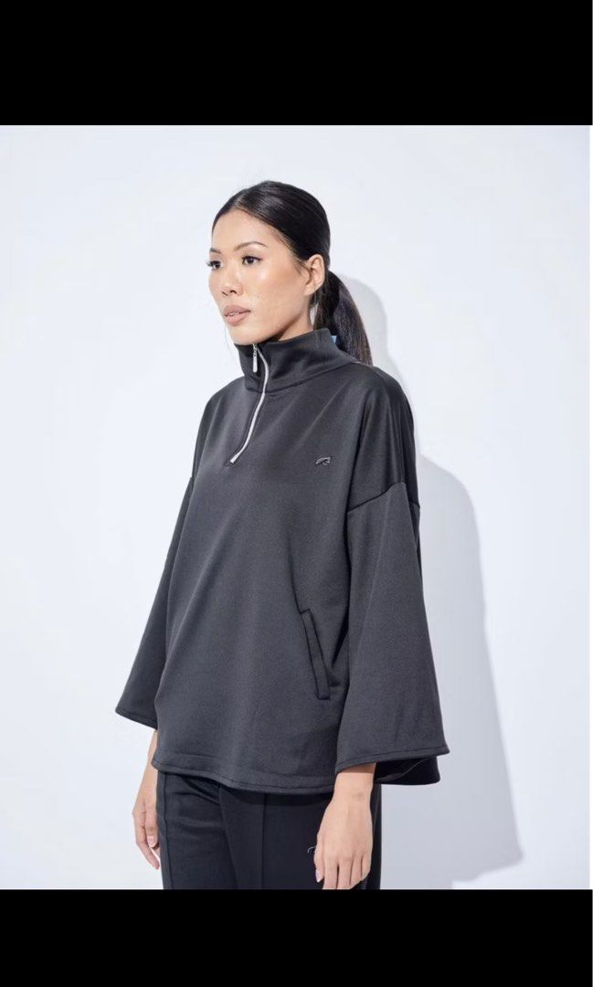 NADA Identity LESLIE Zip-Up in Dolly Black, Women's Fashion, Activewear ...