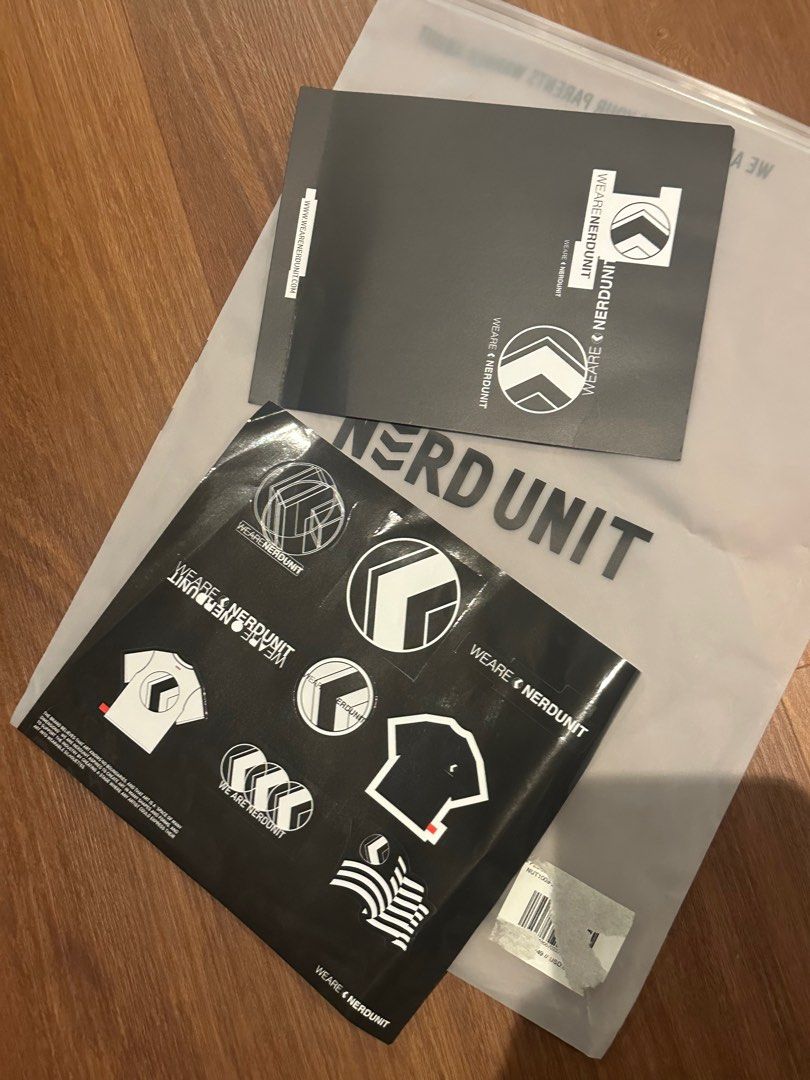 Nerd Unit Basic Logo tee(free sticker set), Men's Fashion, Tops & Sets ...