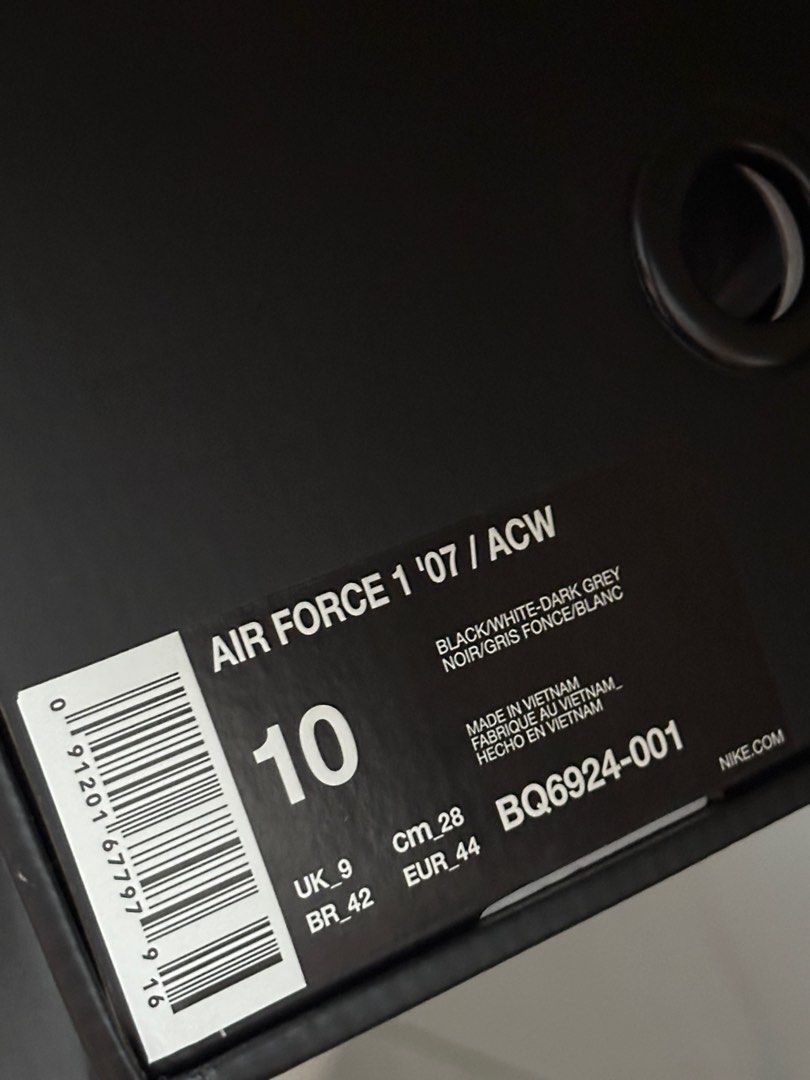 NIKE ACW AIR FORCE LOW, Men's Fashion, Footwear, Sneakers on Carousell