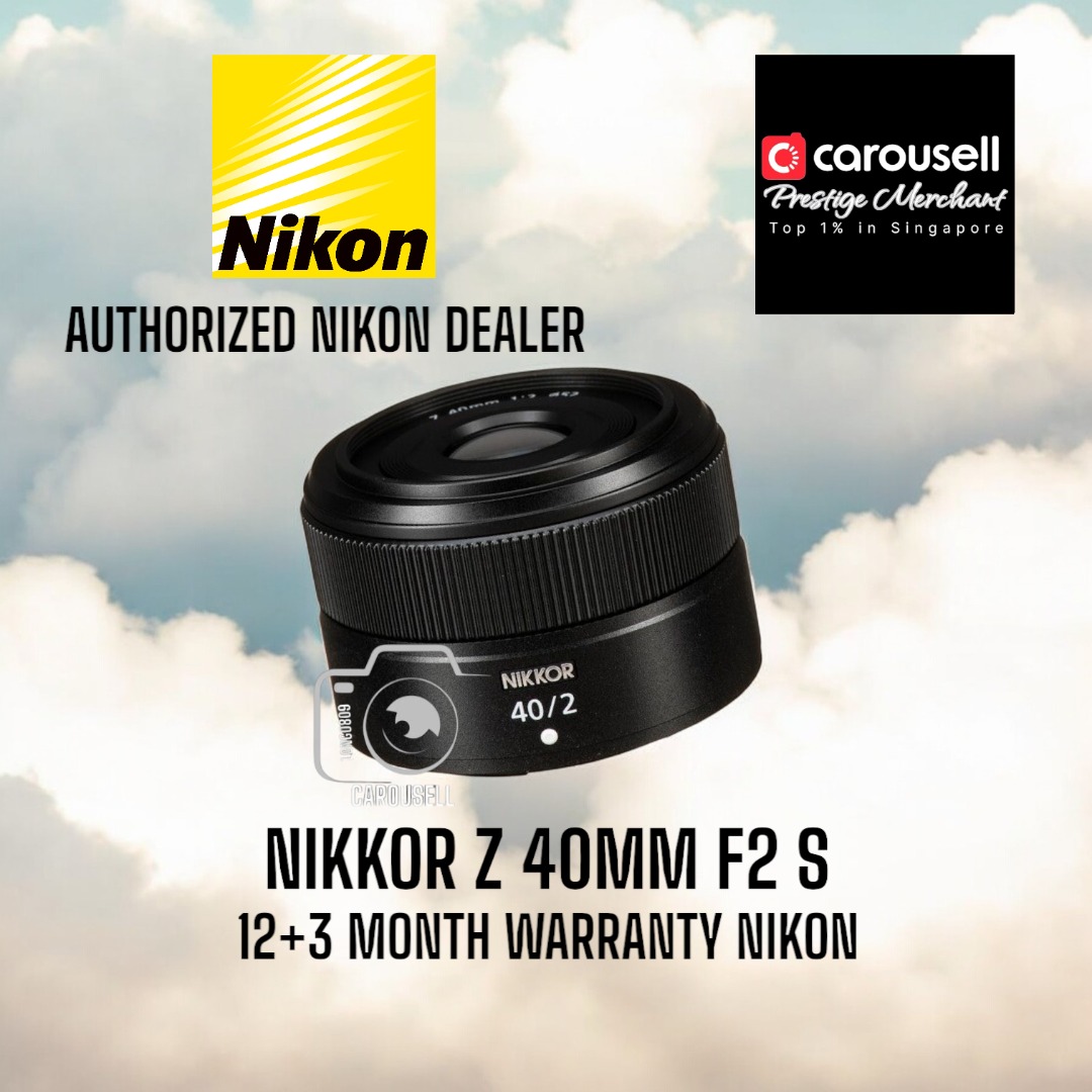 NIKKOR Z 40MM F2 /NIKON 40MM F2 /NIKON 40F2, Photography, Lens & Kits on Carousell