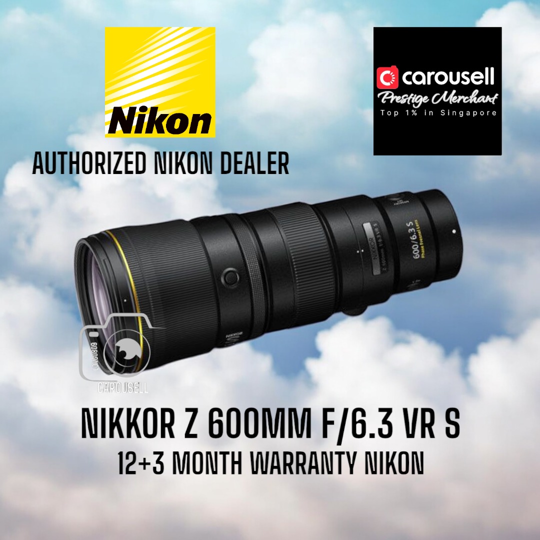 NIKKOR Z 600MM F/6.3 VR S/NIKON 600MM F/6.3 VR S/NIKON 600F6.3, Photography, Lens & Kits on ...