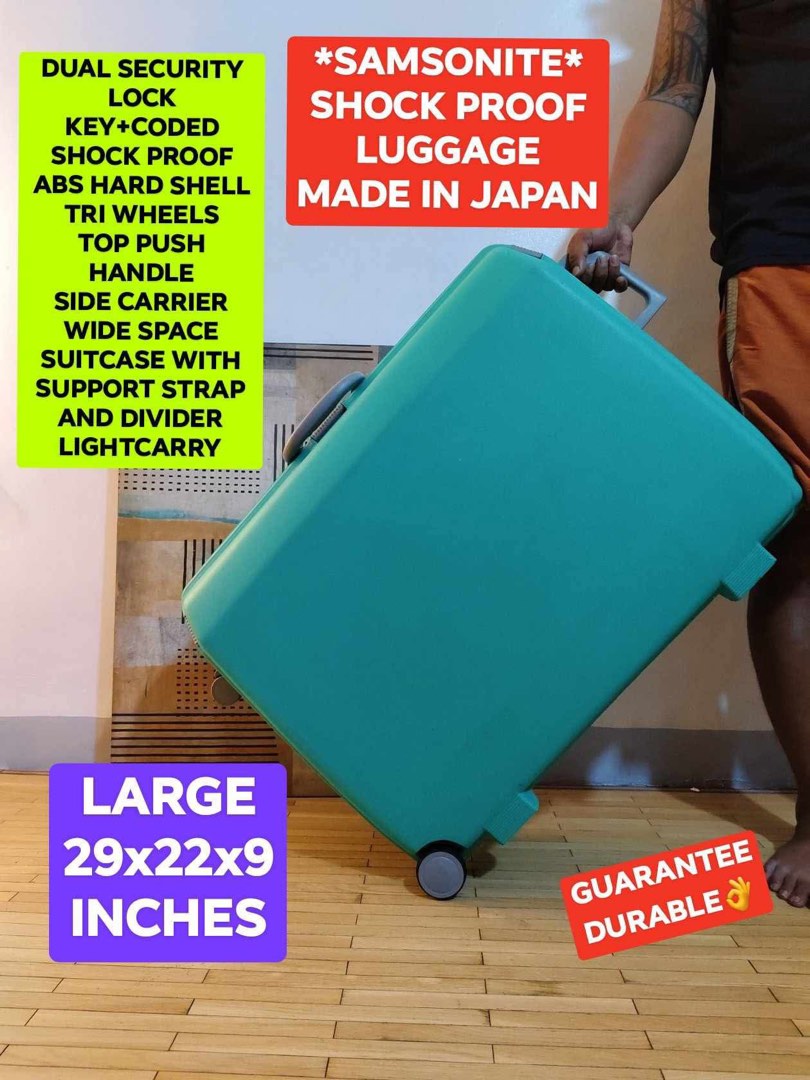 ORIGINAL SAMSONITE SHOCK PROOF CASE LARGE SIZE MADE IN JAPAN, Hobbies ...