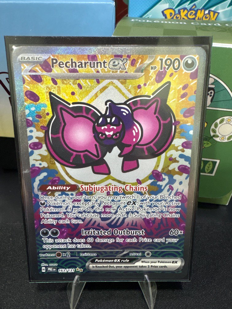 Pecharunt Ex Prismatic Evolutions, Hobbies & Toys, Toys & Games on ...