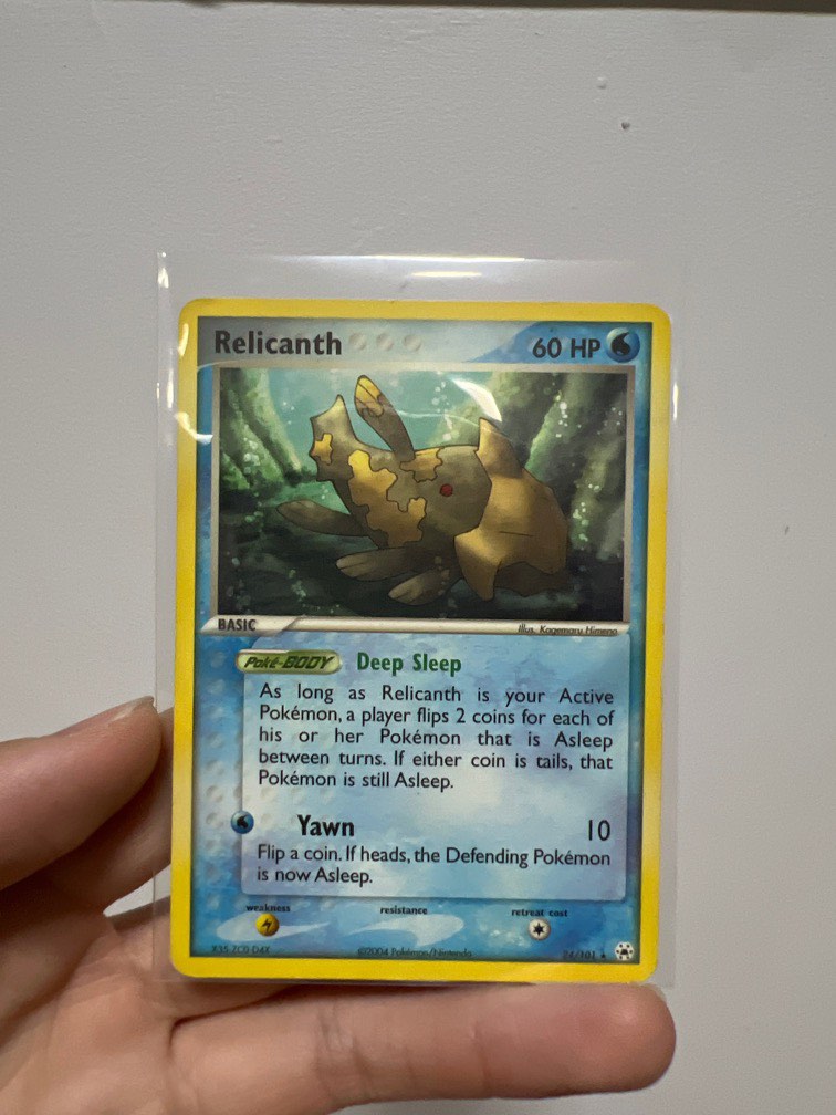 Pokemon Relicanth 24/101 Rare Ex Hidden Legends NM, Hobbies & Toys ...