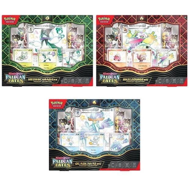 Pokemon TCG Paldean Fates Premium Collection Box (Includes 8 Paldean ...