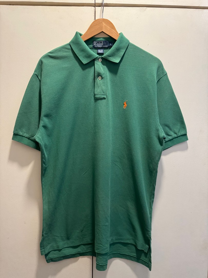 Polo Ralph Lauren Green Polo, Men's Fashion, Tops & Sets, Tshirts & Polo Shirts on Carousell