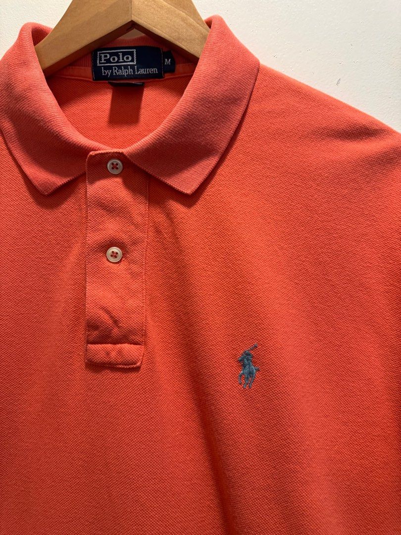 Polo Ralph Lauren Peach Orange Polo, Men's Fashion, Tops & Sets ...