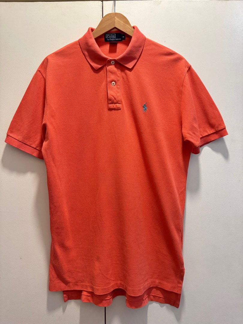 Polo Ralph Lauren Peach Orange Polo, Men's Fashion, Tops & Sets ...