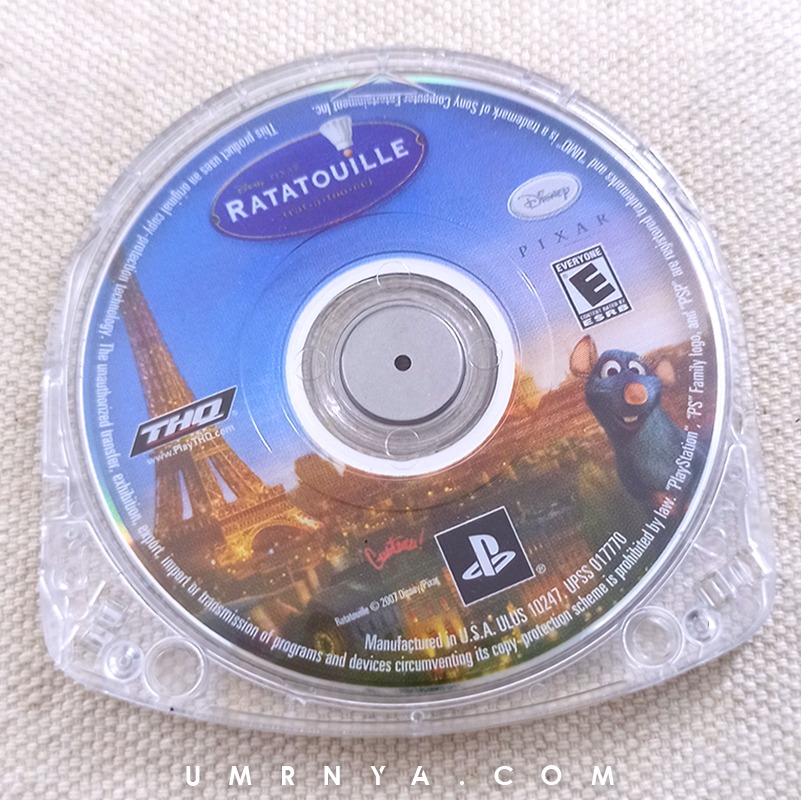 PSP UMD Ratatouille Ratatoui Disney Kaset CD Ratatouile Disk Game PS ...