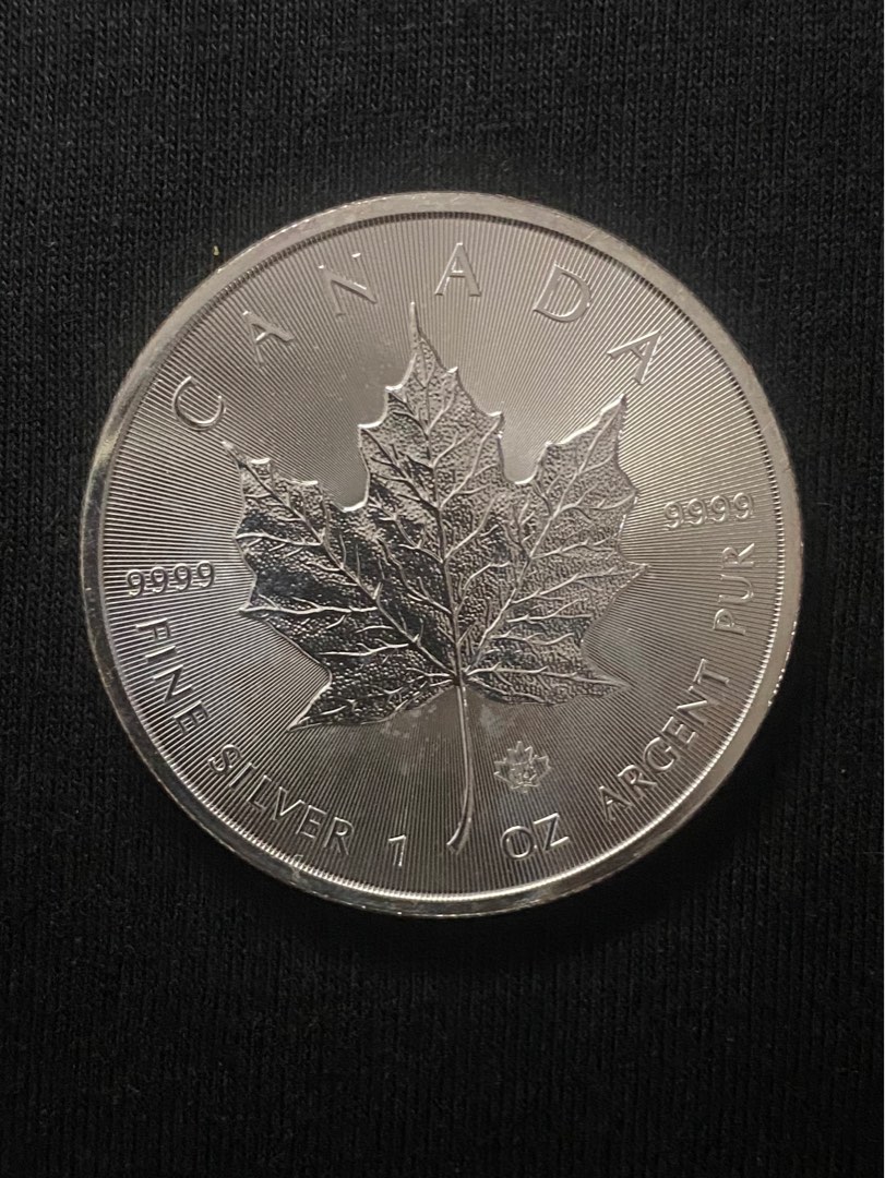 Pure Silver Canadian Maple Leaf 1 ounce, Hobbies & Toys, Memorabilia & Collectibles, Currency on ...