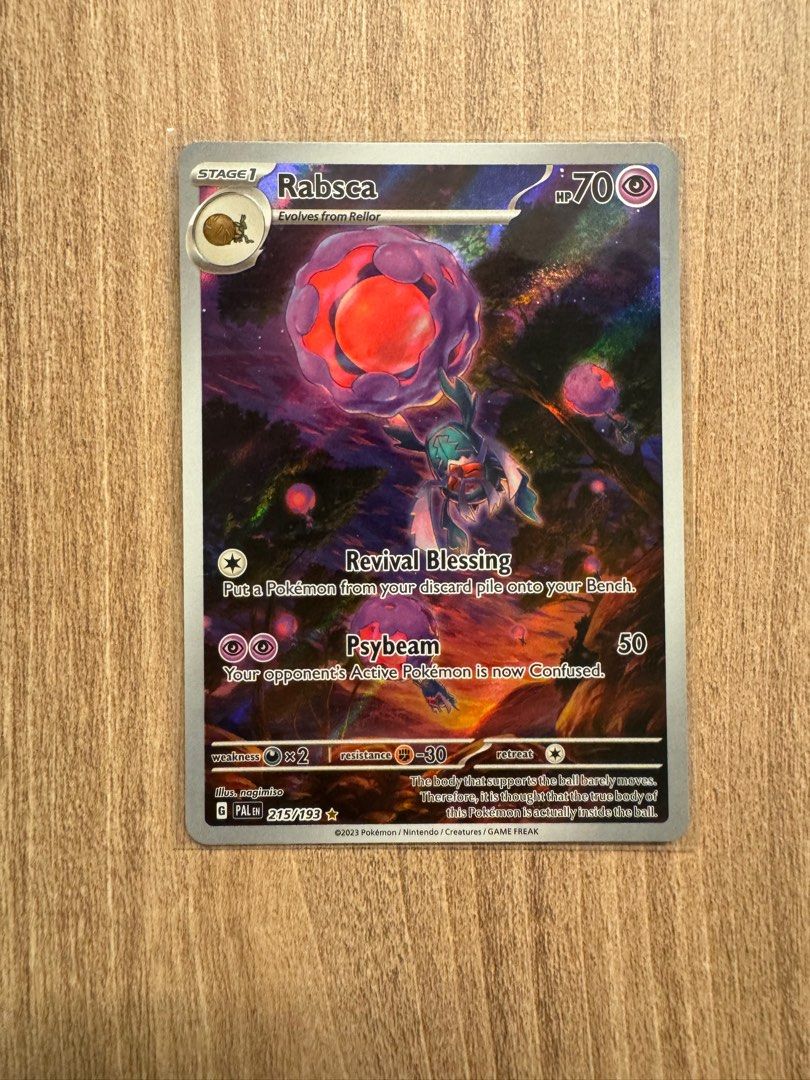 Rabsca Illustration Rare IR Paldea Evolved Pokemon Card, Hobbies & Toys ...