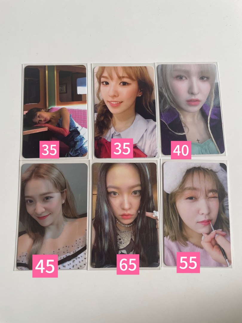 RED VELVET photocards, Hobbies & Toys, Collectibles & Memorabilia, K ...