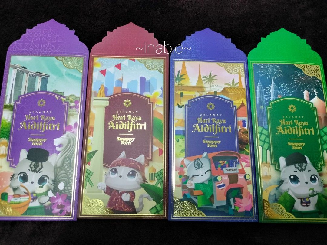 SNAPPY TOM 2025 Sampul Duit Raya SDR Kucing Cat 4 pcs in 1 Set, Hobbies ...