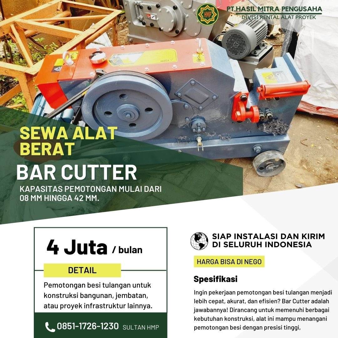 Sewa Bar Cutter Berkualitas | Alat Potong Besi untuk Proyek Konstruksi ...