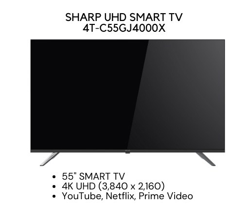 Sharp 55 inch UHD Smart TV, TV & Home Appliances, TV & Entertainment ...