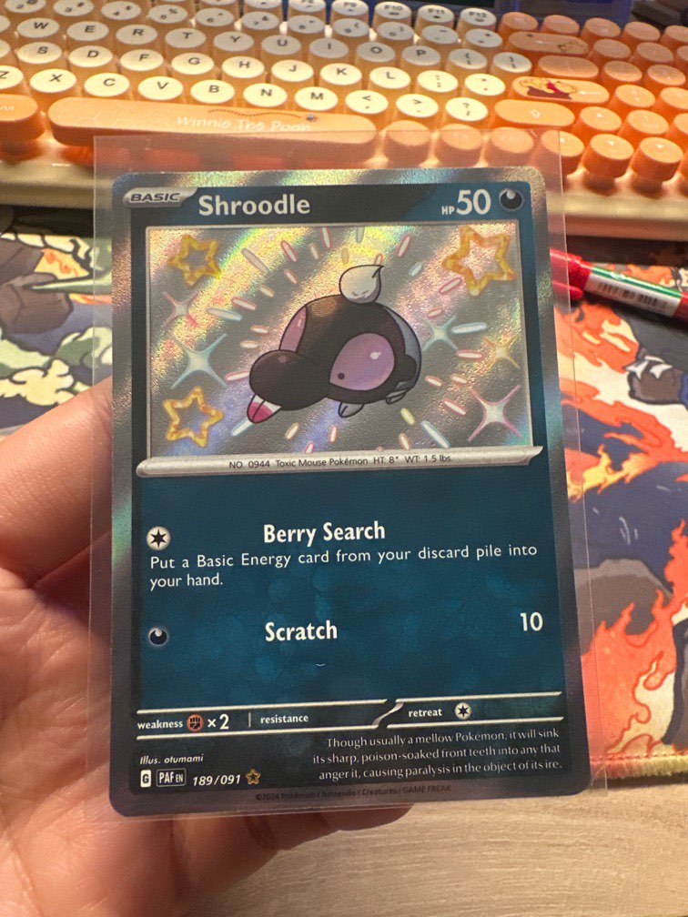 Shroodle #189 Pokemon Paldean Fates, Hobbies & Toys, Toys & Games on ...