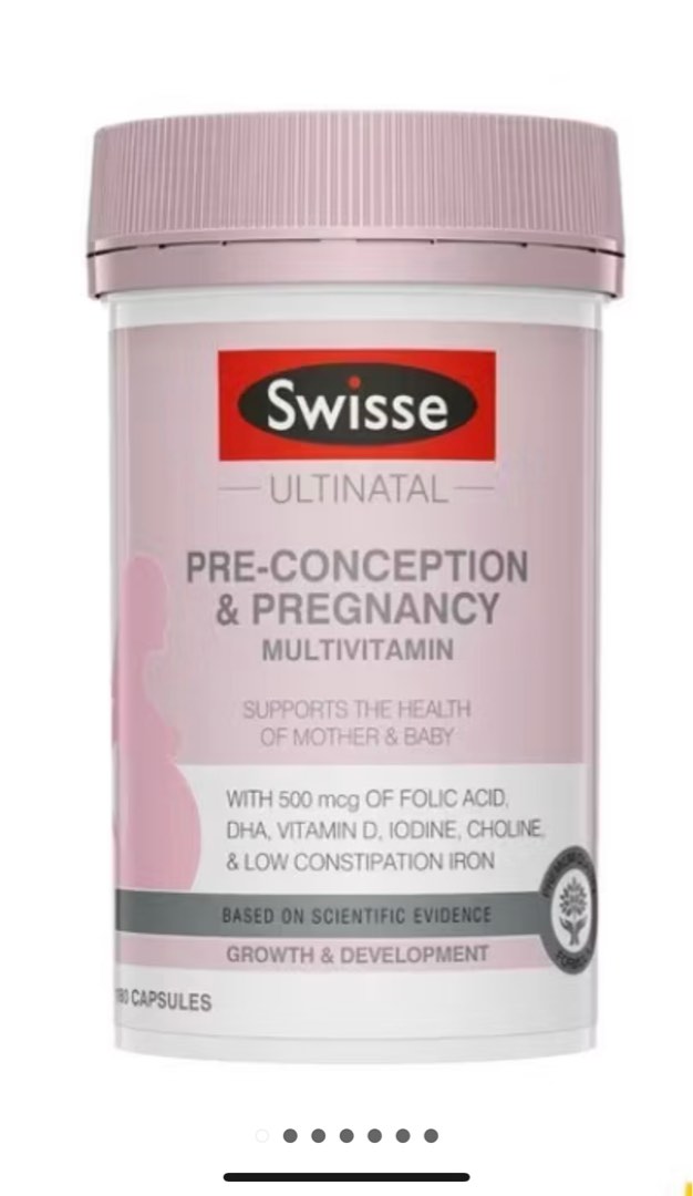 Swisse pre-conception & pregnancy multivitamin, Health & Nutrition ...