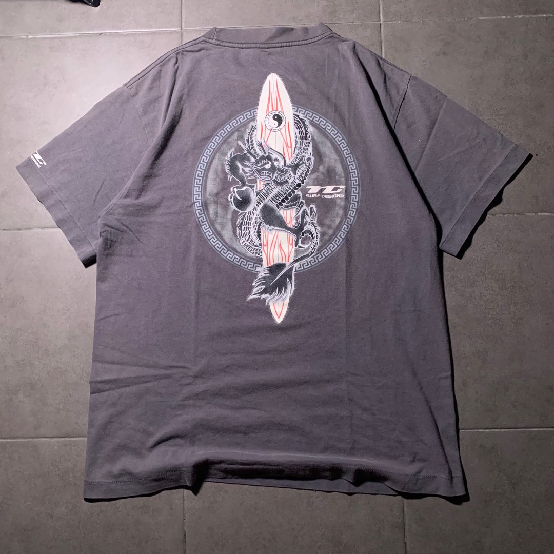 t&c surf hawaii piko y2k dragon, Men's Fashion, Tops & Sets, Tshirts & Polo Shirts on Carousell