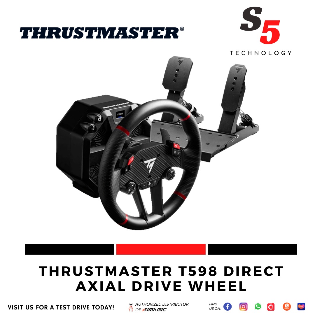 Thrustmaster T598 Direct Axial Drive Wheel / Pedal set included / Sim ...