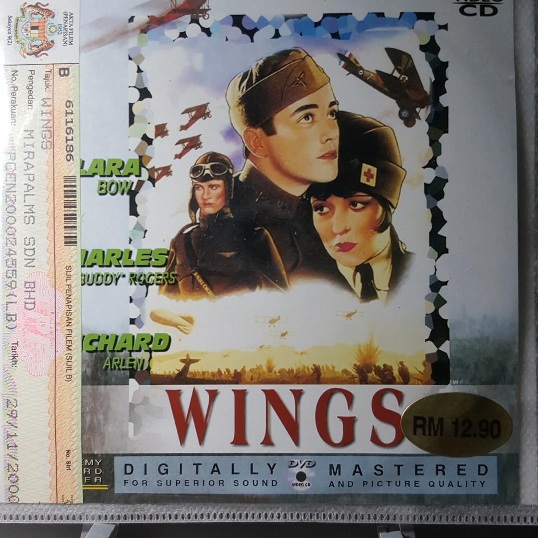 VCD - WINGS (1927), Hobbies & Toys, Music & Media, CDs & DVDs on Carousell