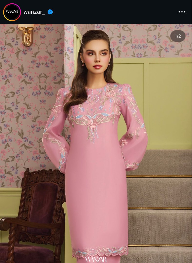 NEW WANZAR Giselle (M), Women's Fashion, Muslimah Fashion, Baju Kurung ...