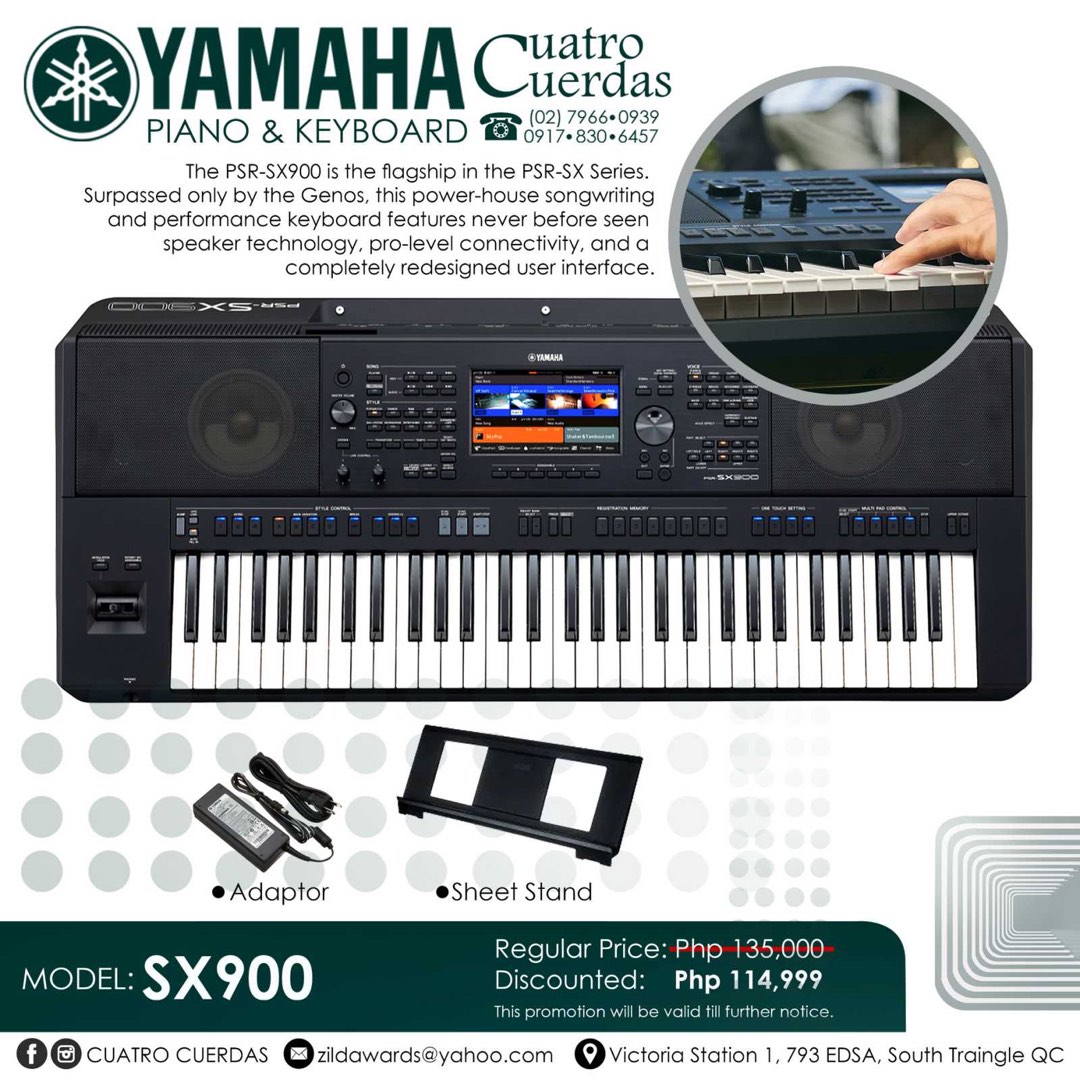 YAMAHA PSR SX-900, Hobbies & Toys, Music & Media, Musical Instruments ...
