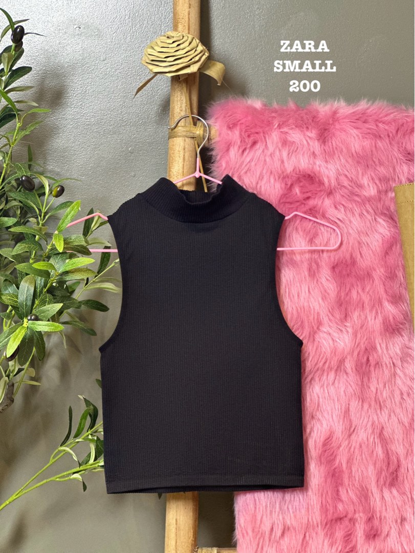 ZARA CLOSE NECK, Women's Fashion, Tops, Sleeveless on Carousell