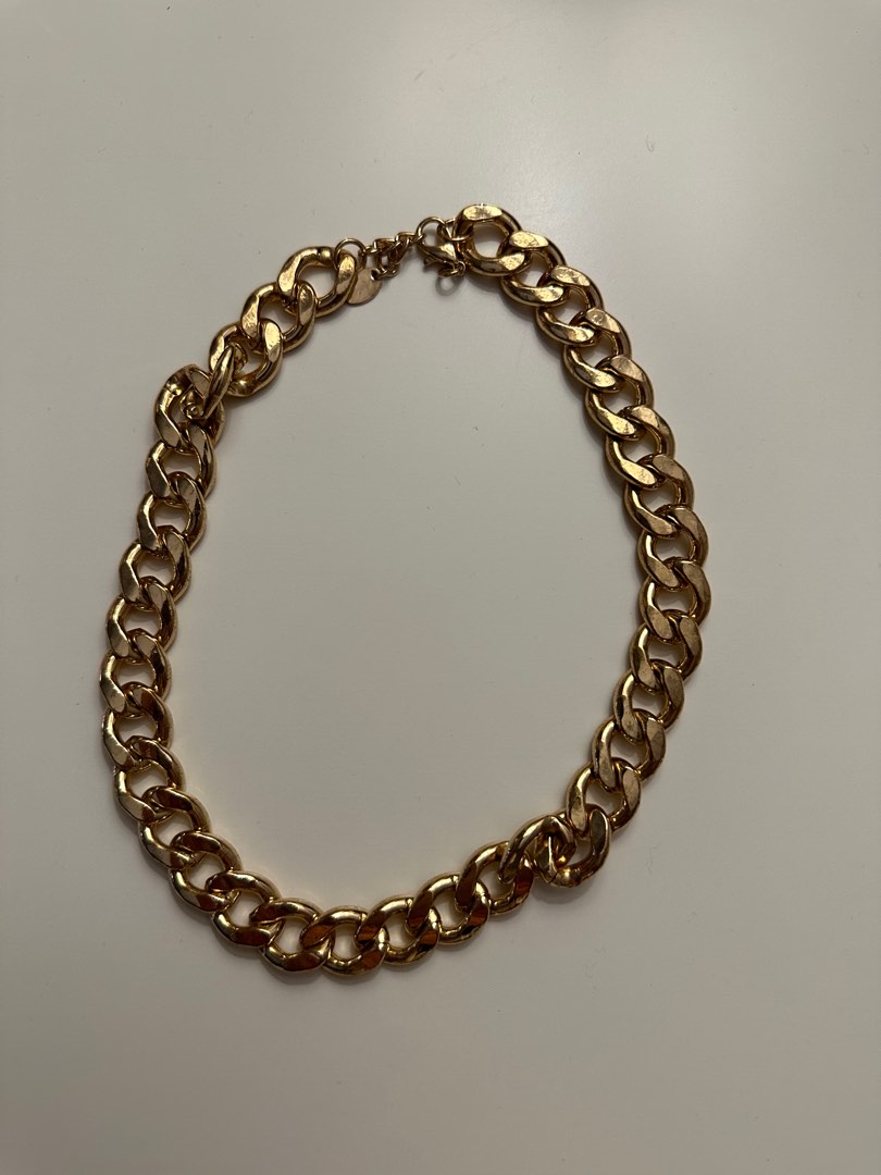 ZARA Gold Chain Necklace, Women's Fashion, Jewelry & Organizers ...