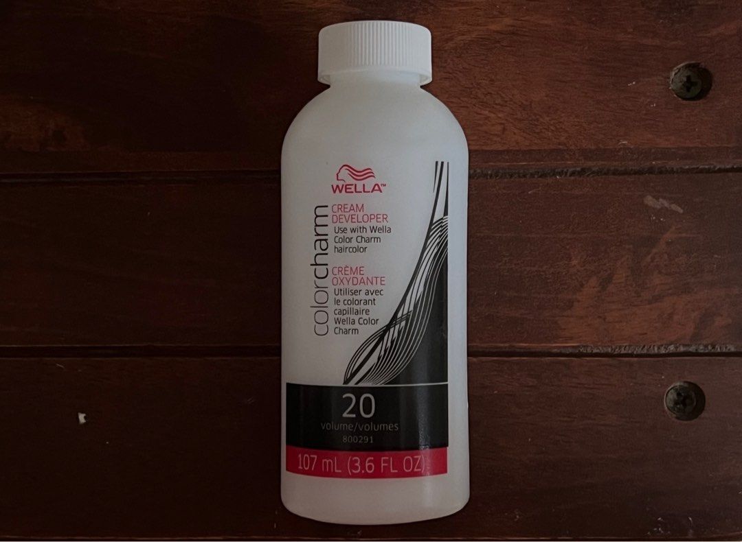 20 Vol. permanent hair developer + Wella color charm powder lightener ...