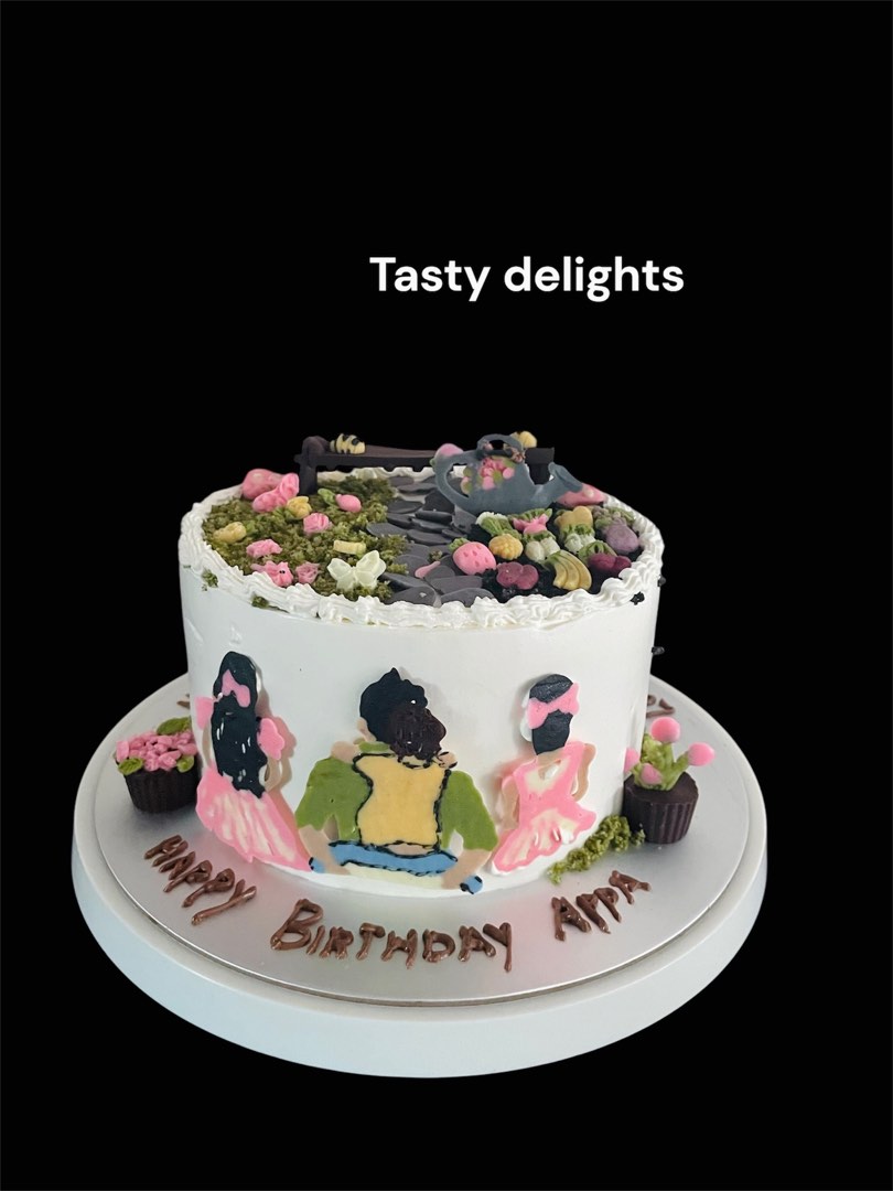 50th Birthday Cake,Rosemilk Pistachio Cake,Birthday Cake,Customised ...