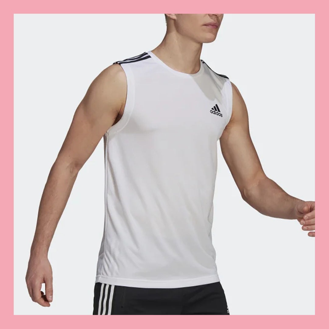 Adidas muscle tank, Men's Fashion, Activewear on Carousell