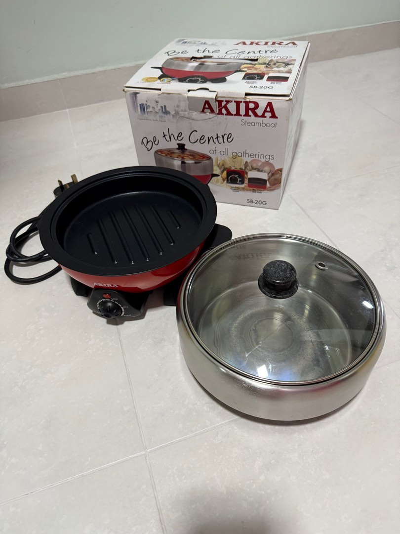 AKIRA Steamboat SB-20G, Furniture & Home Living, Kitchenware ...