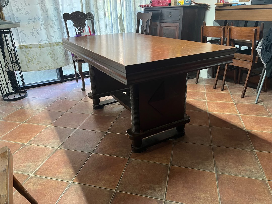 Antique Narra Dining table, Furniture & Home Living, Furniture, Tables ...