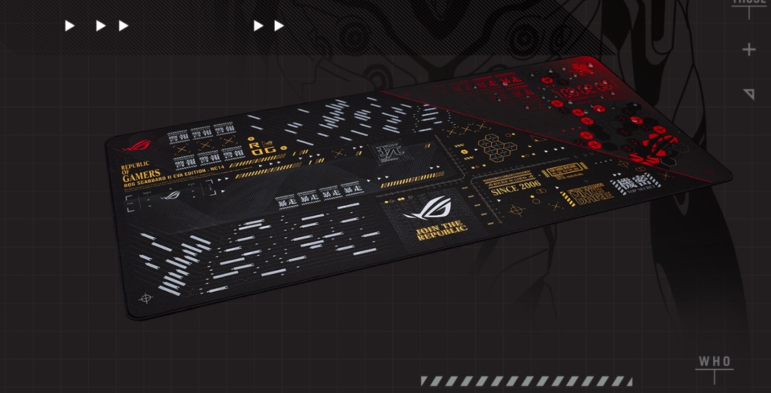 ASUS ROG X Evangelion Scabbard II - Eva Edition Gaming Mousepad ...