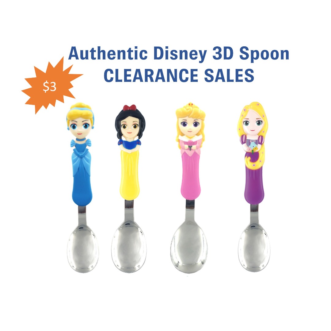Authentic Disney Princess 3D Spoons - Clearance Sales! Selling at Cost ...