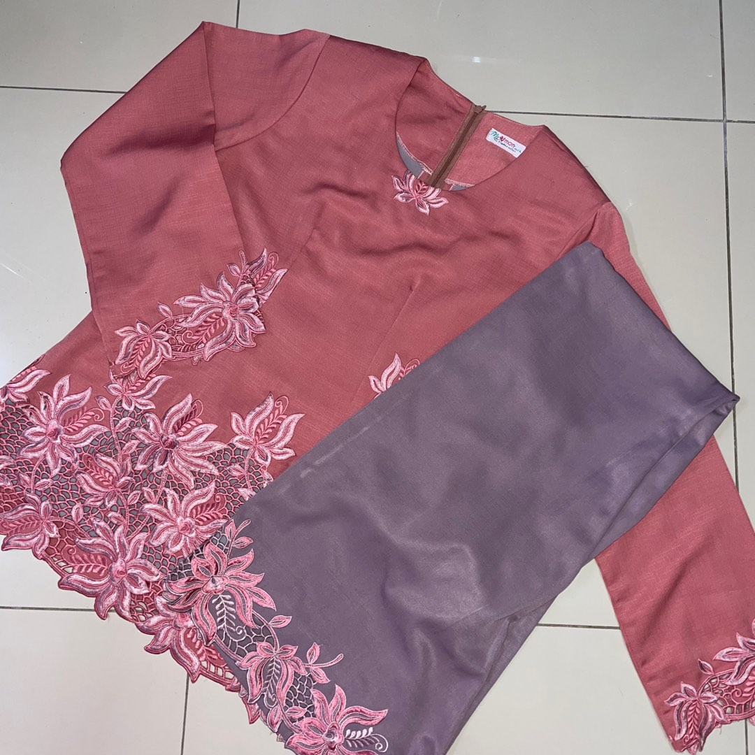 Baju Kurung Kain Mermaid Pink Belacan (Custom Made by Eiqa Norazlan ...