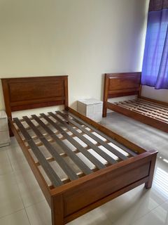 Happybeds White Solid Pine Single Size Bedframe | Rangka Katil Saiz ...