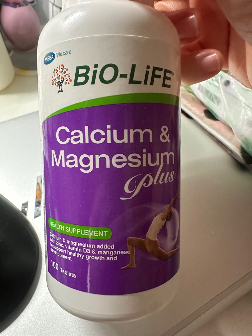 Bio Life Calcium and Magnesium Plus, Health & Nutrition, Health ...