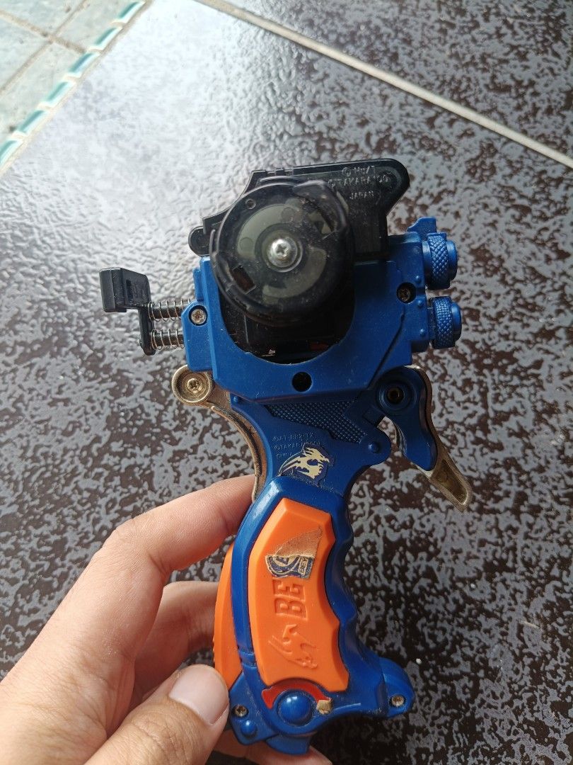 Blue EZ Grip Beyblade Launcher with Spring Support Part Takara V Force ...