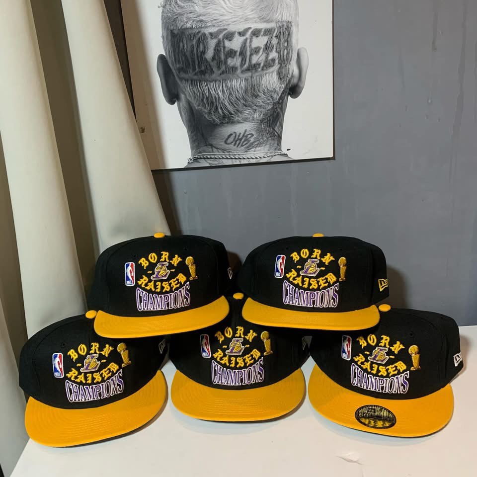 Born x raised lakers champs closecap by new era, Men's Fashion, Watches ...