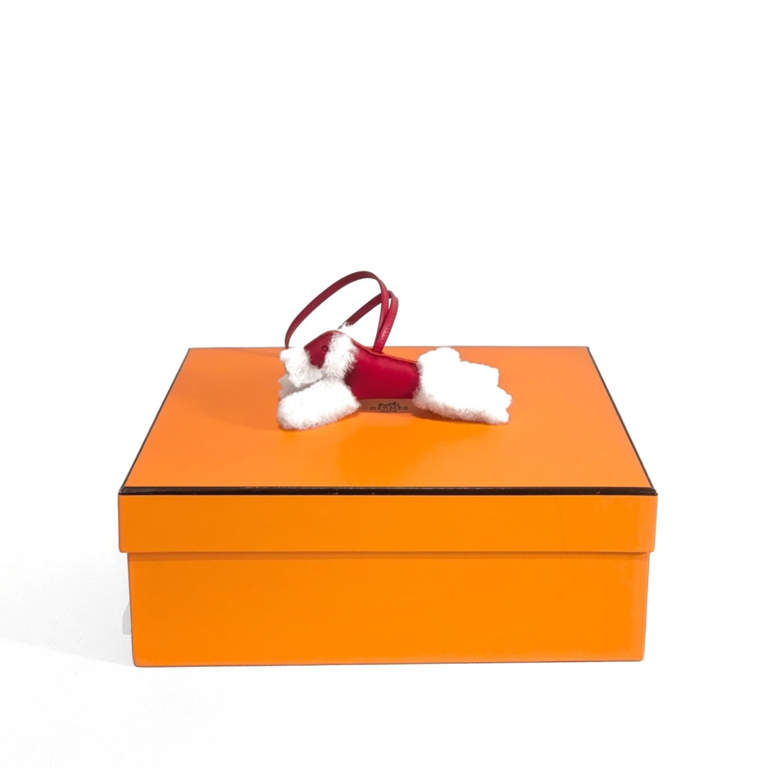 Brand New Hermes Budy Charm Ecru/Rouge Radieux/Rouge Radiuex, Luxury ...