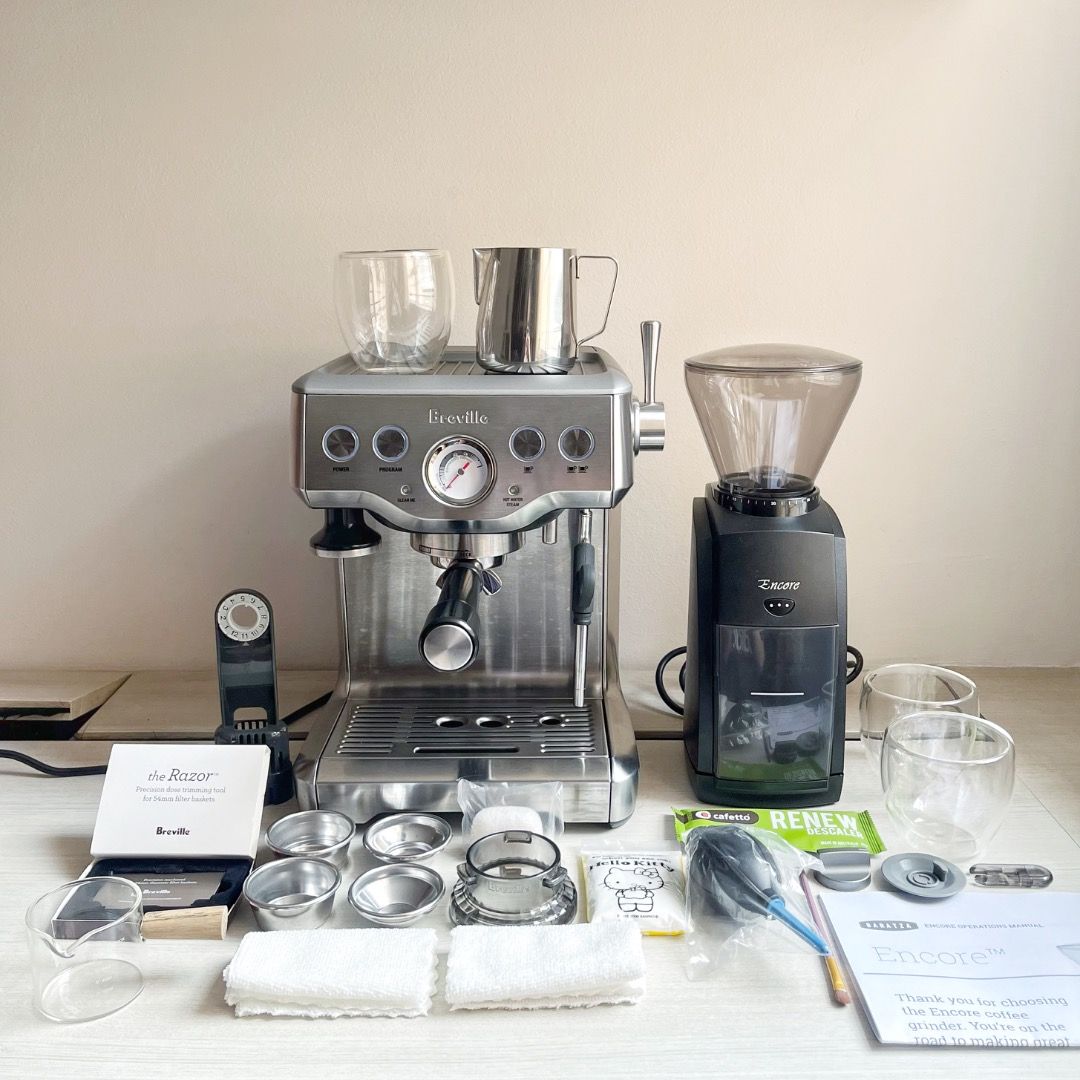Breville Infuser + Baratza Encore + Freebies | Coffee Machine & Grinder ...