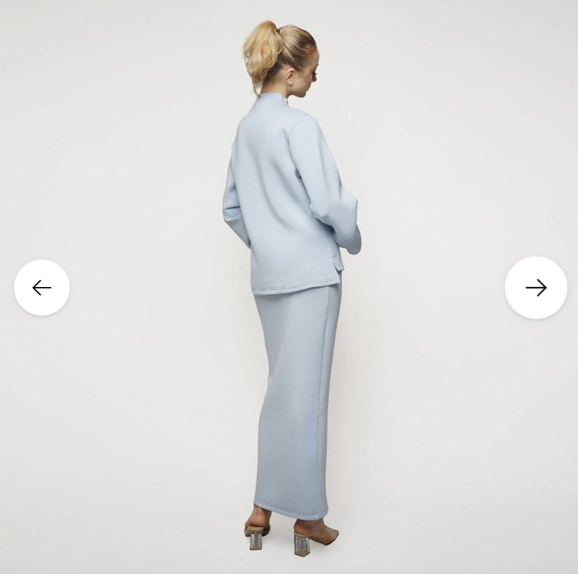 Cakenis Audrey Set In Blue Womens Fashion Activewear On Carousell